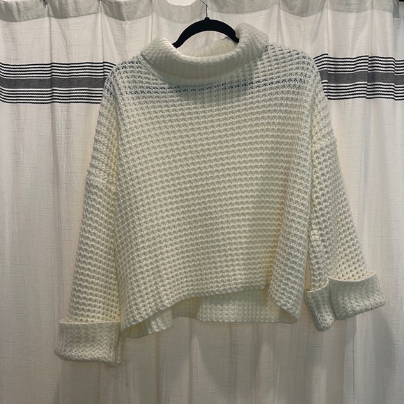 Goodnight Macaroon | Sweaters | Goodnight Macaron Cream Crochet Sweater ...
